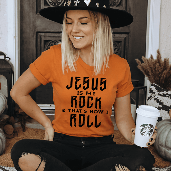 Jesus Is My Rock T-shirt - B The Light Boutique